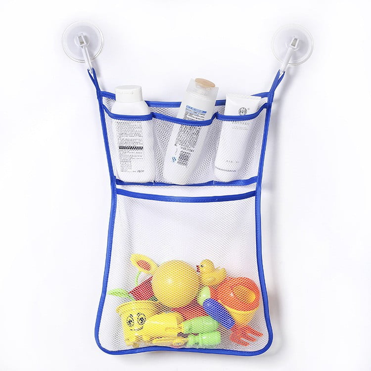 esh Bath Toy Organizer with 2pcs Ultra Strong Hooks, Original Tub Cubby ...