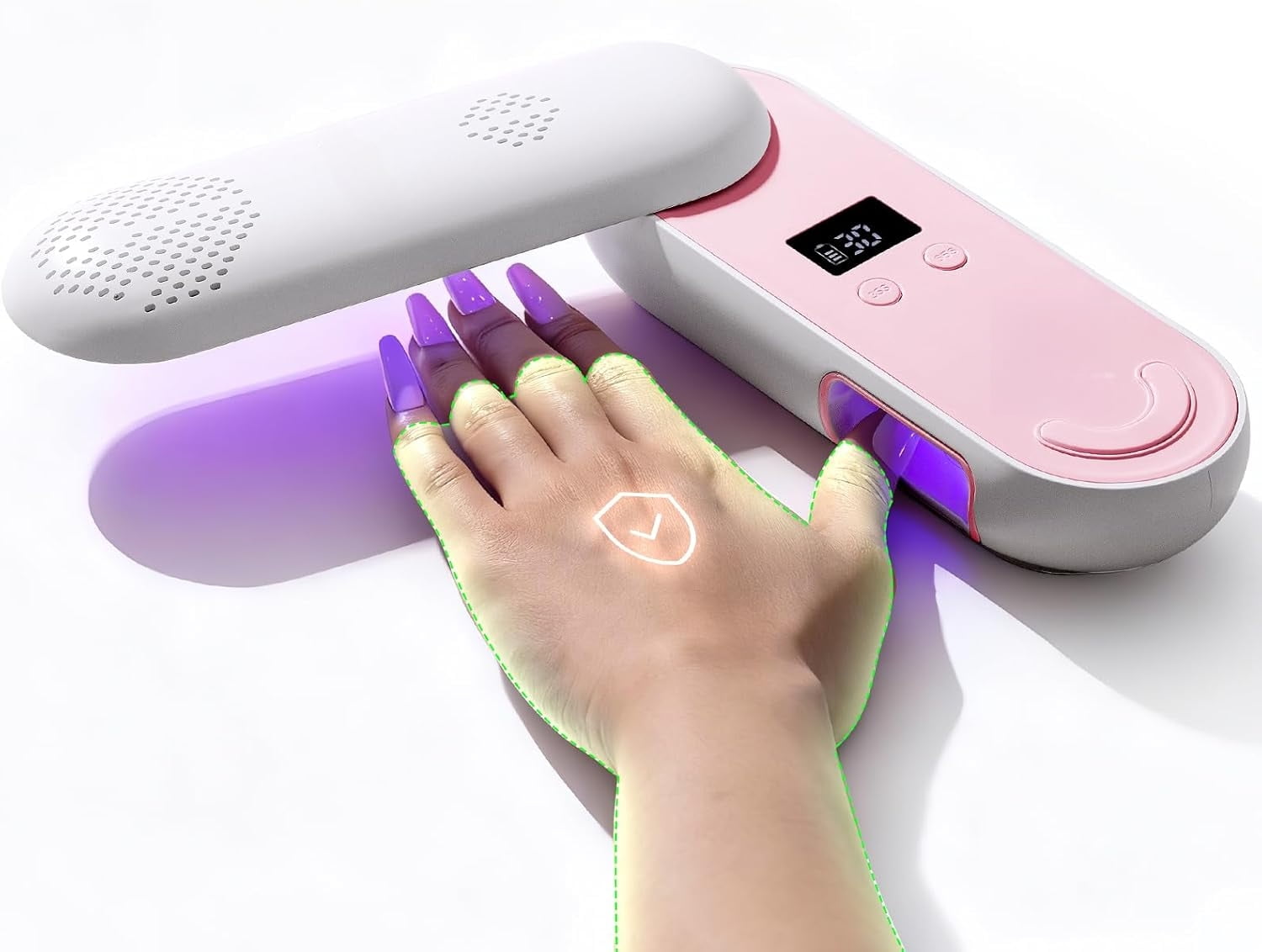 ess UV Nail Lamp, P-PLUS20F with Innovative Rotatable Panel & UV ...