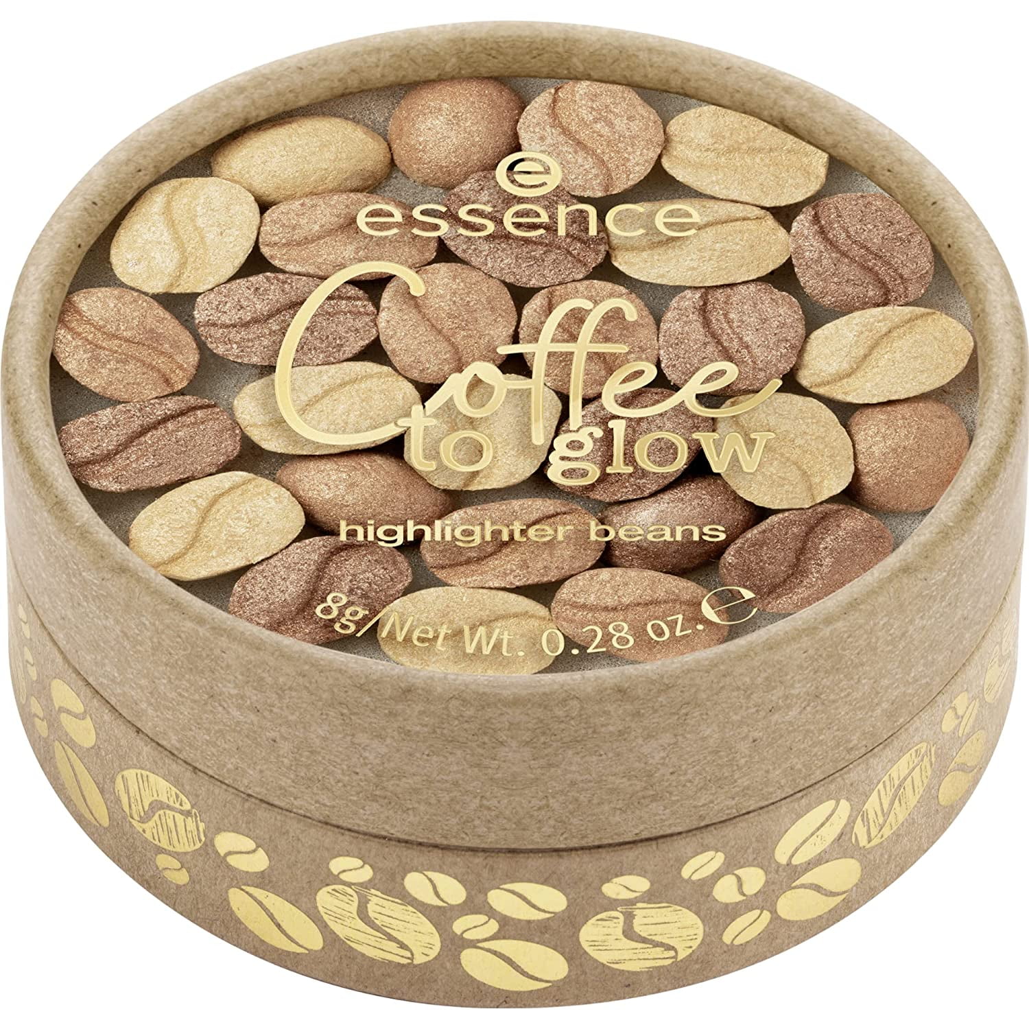 Essence Coffee to Glow Highlighter Beans, Unique Coffee Bean Shape ...