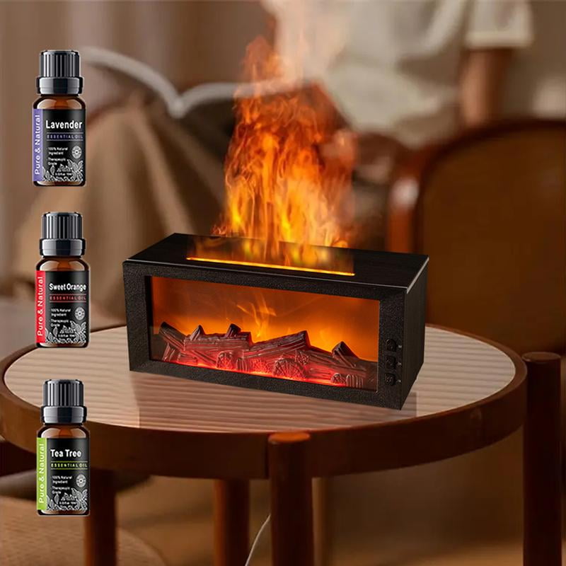 essential oil fireplace diffuser mini flame aromatherapy fireplace ...