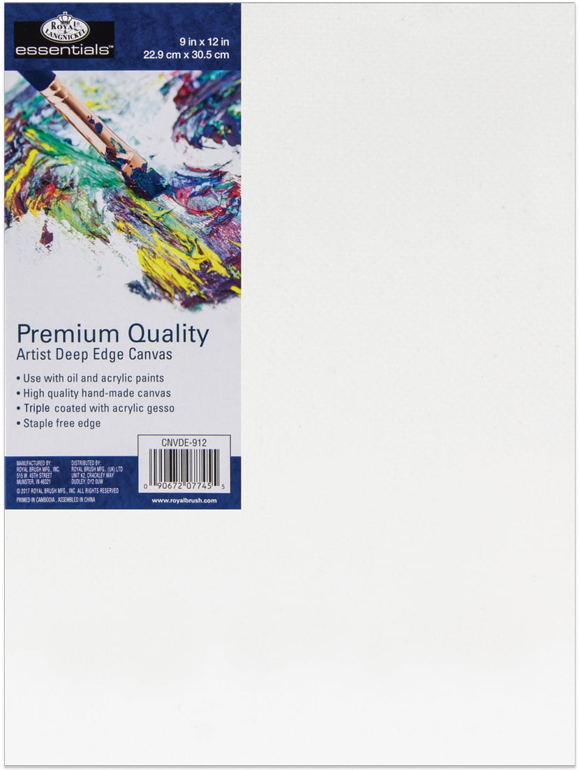essentials(TM) Premium Gallery Style Deep Edge Canvas-9"X12" - Walmart.com