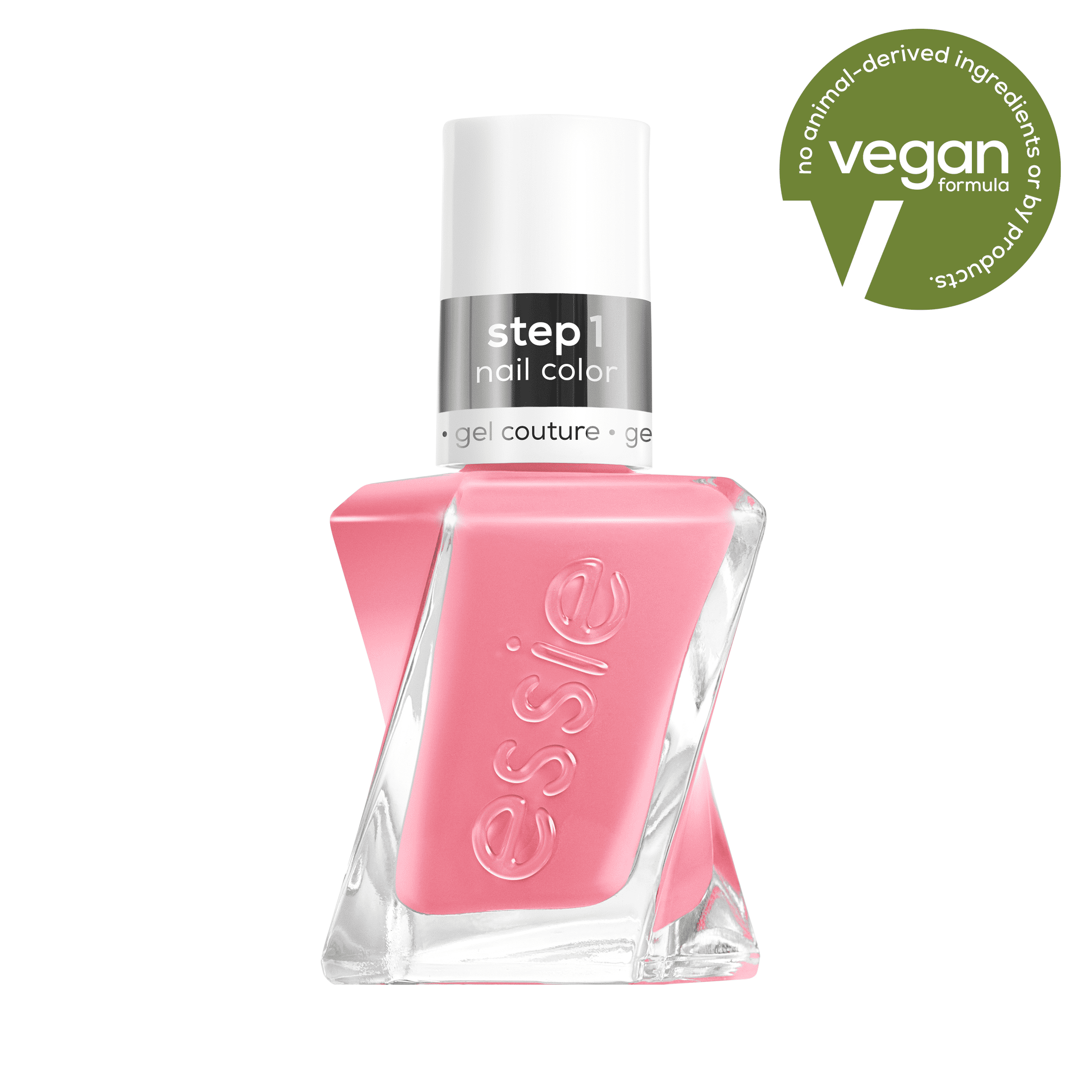 essie Gel Couture Long Wear Vegan Nail Polish, Pink, 0.46 fl oz Bottle ...