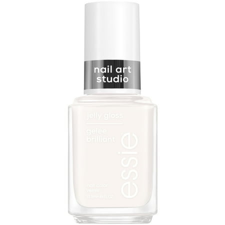 essie Nail Art Studio Jelly Gloss Nail Polish, Vegan, Sheer White Nail ...