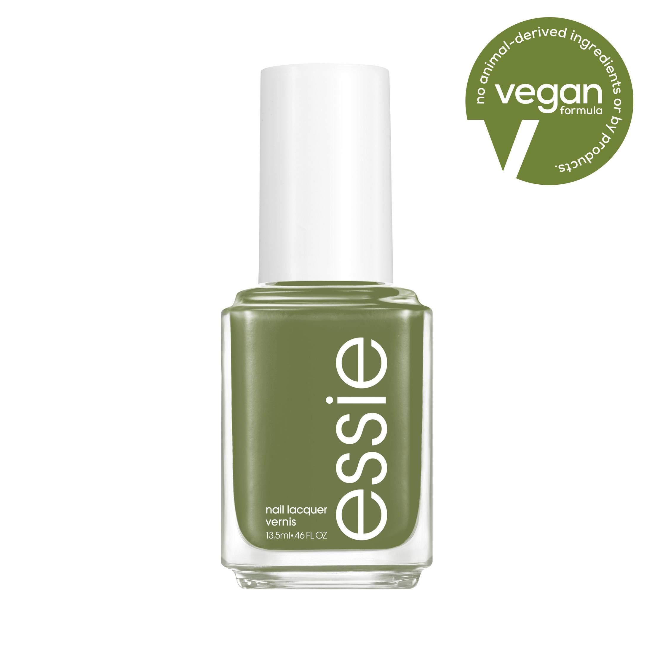 essie Salon Quality 8 Free Vegan Nail Polish, Muted Khaki Green, 0.46 ...