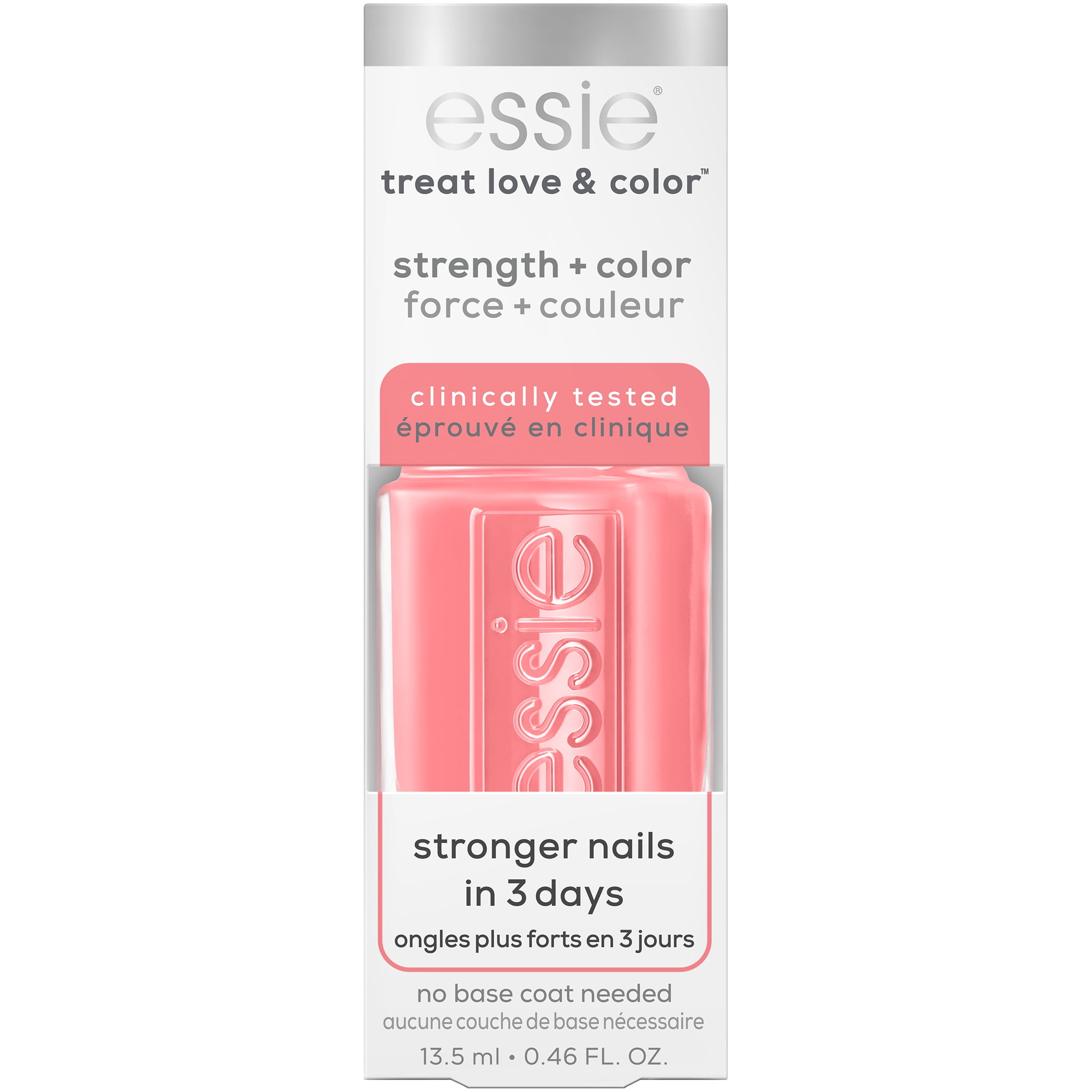 essie treat love and color nail polish, peach coral, strength and shine ...