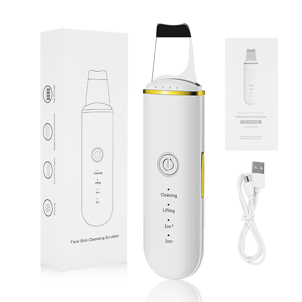 est Ultrasonic Skin Scrubber Deep Face Cleaning Machine Peeling Shovel ...