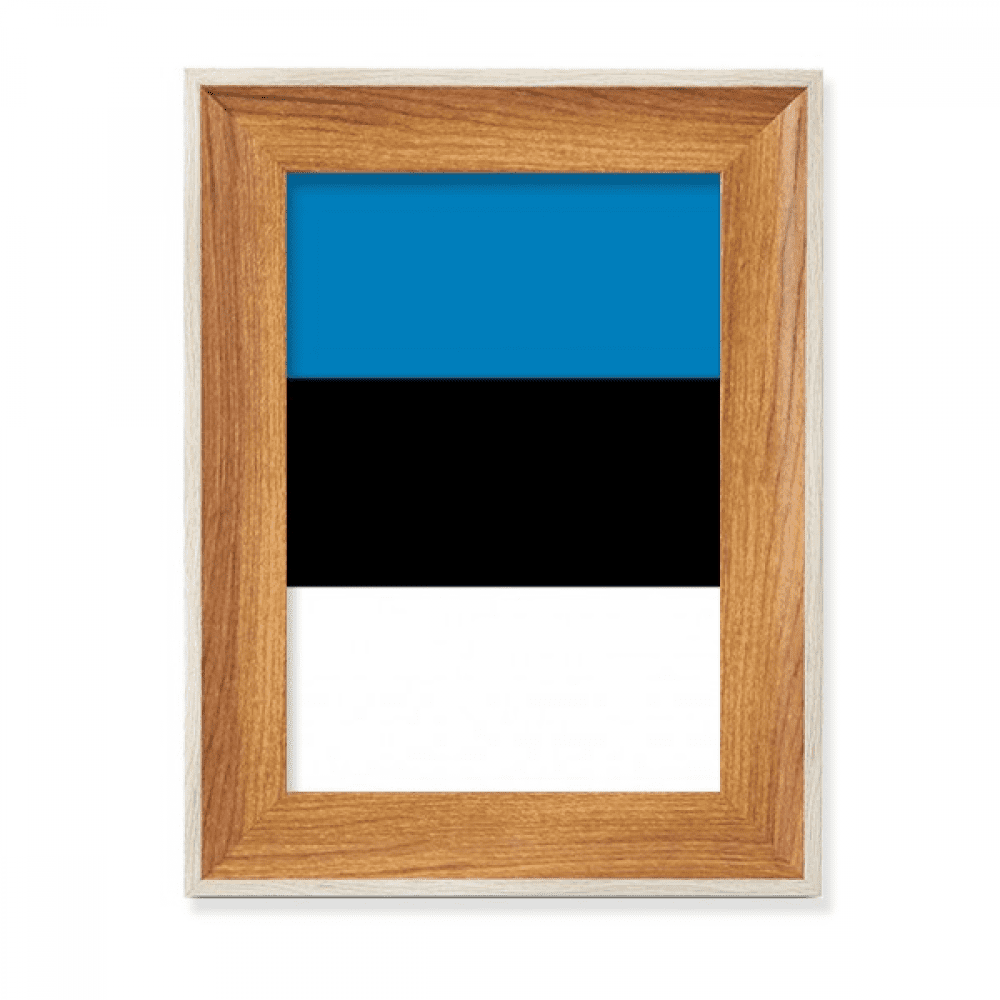 estonia national flag eu country desktop wooden photo frame display ...