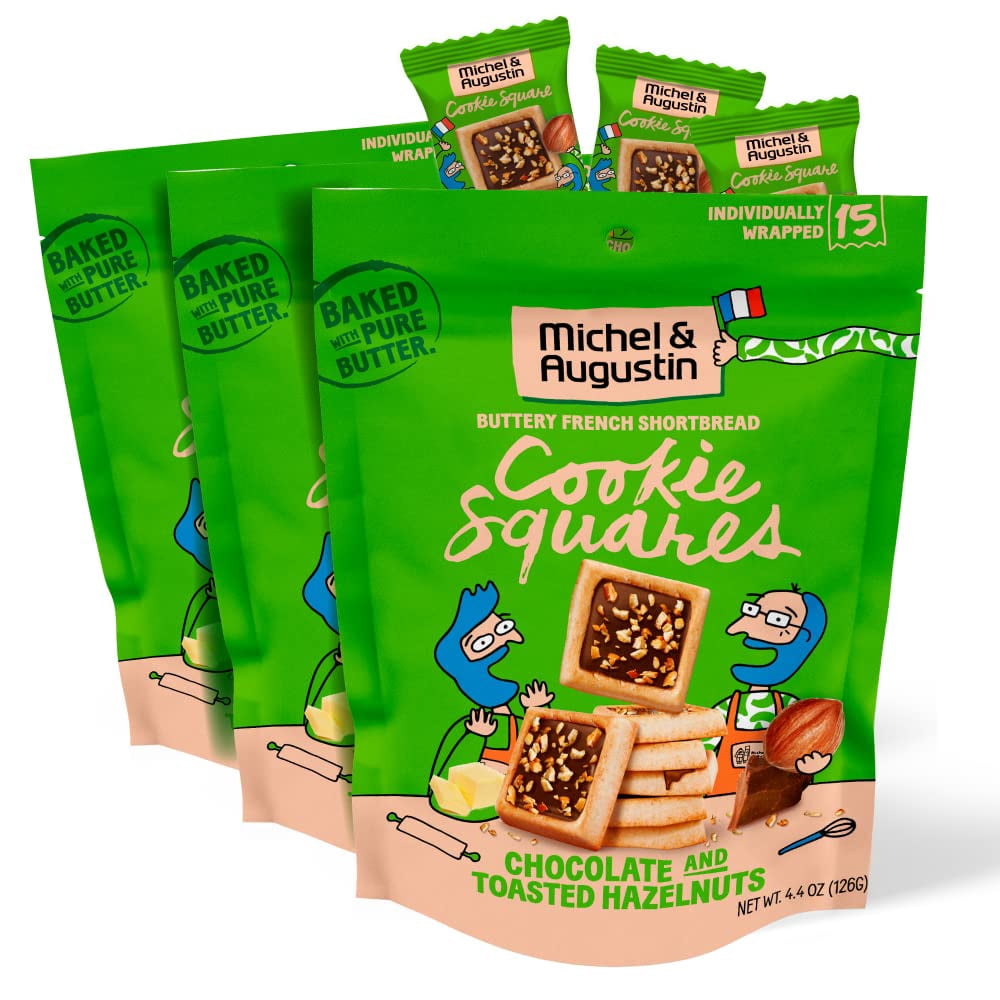 et Treat 3-Pack of Gourmet Milk Chocolate Hazelnut Shortbread Cookies ...
