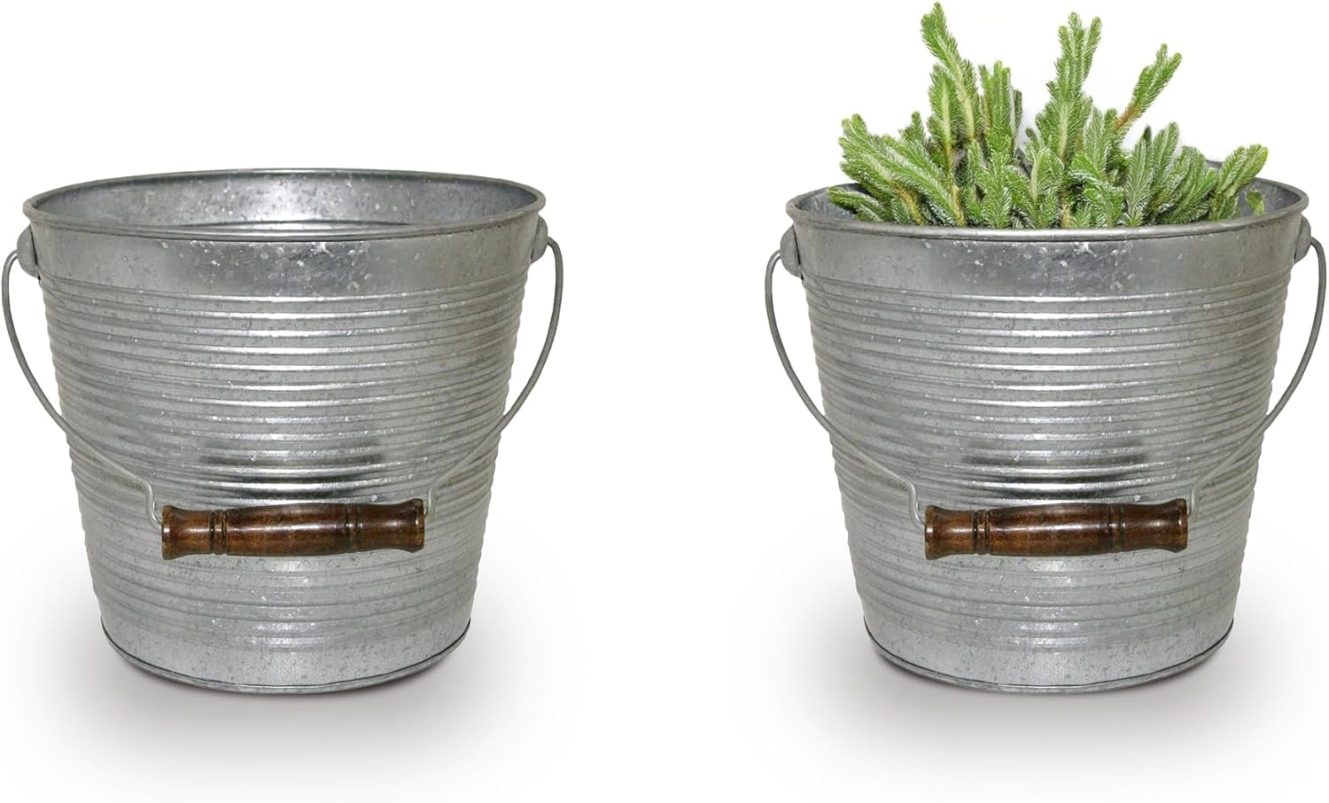 etuojnl Robert Allen Vintage Metal Planter with Handle 14-Inch ...