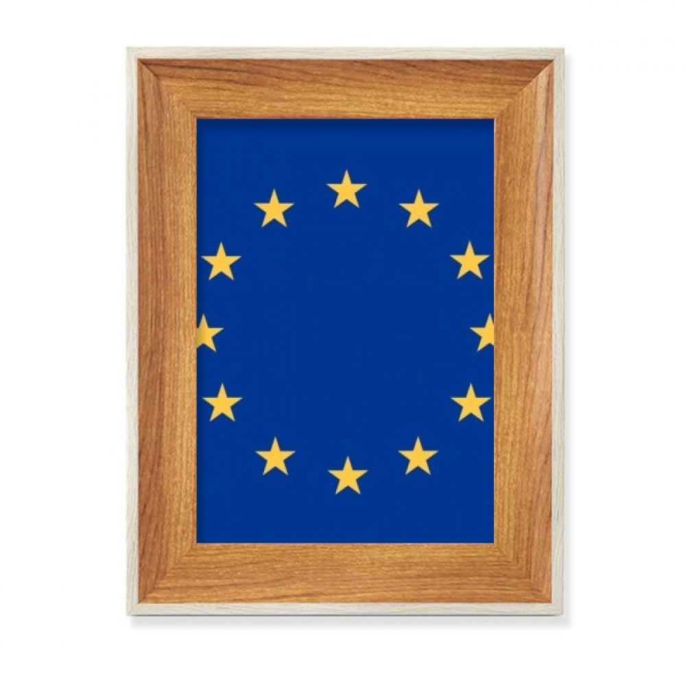 eu national flag eu country desktop wooden photo frame display picture ...