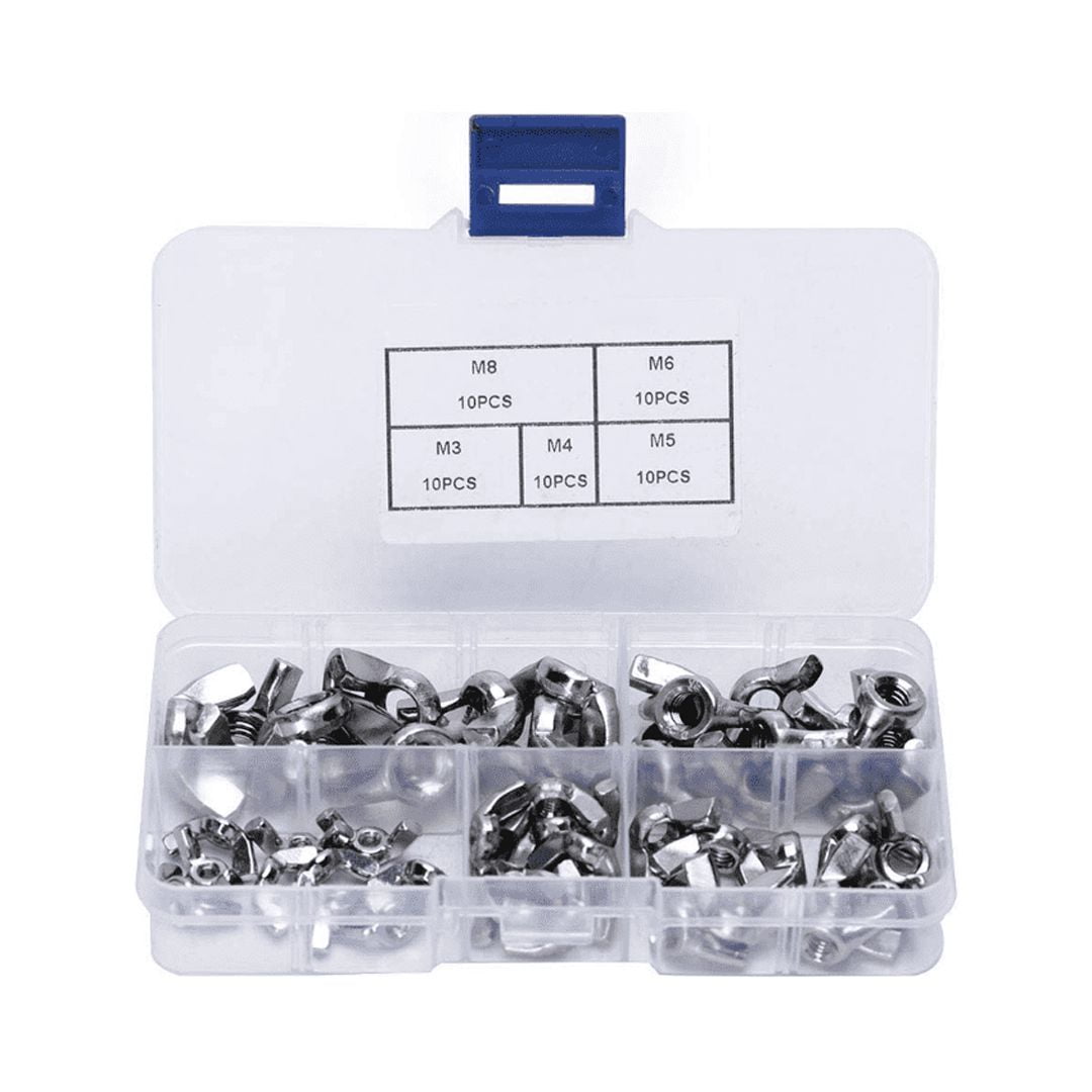 eu of wing nut, 50 pieces Stainless steel wing nut Hand tight wing nut ...