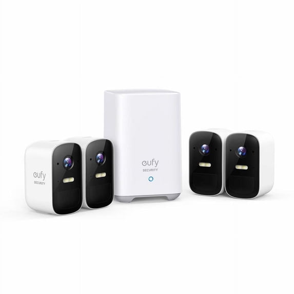 eufy Security Cam 2C, 4-Cam Kit, Wireless System with 180-Day Battery ...