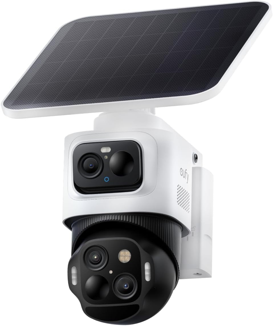 eufy Security eufyCam S4,4K Solar Camera Wireless Outdoor, Triple Lens ...