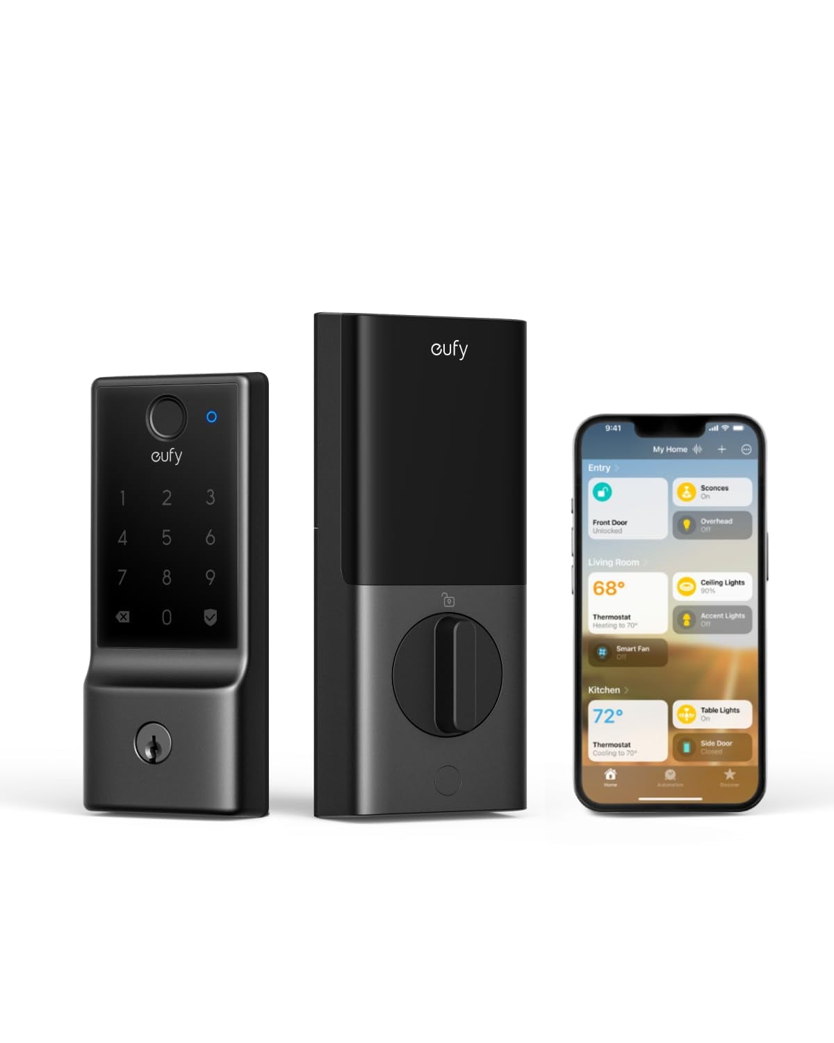 eufy Smart Lock E31, Fingerprint Keyless Entry Door Lock with Apple ...