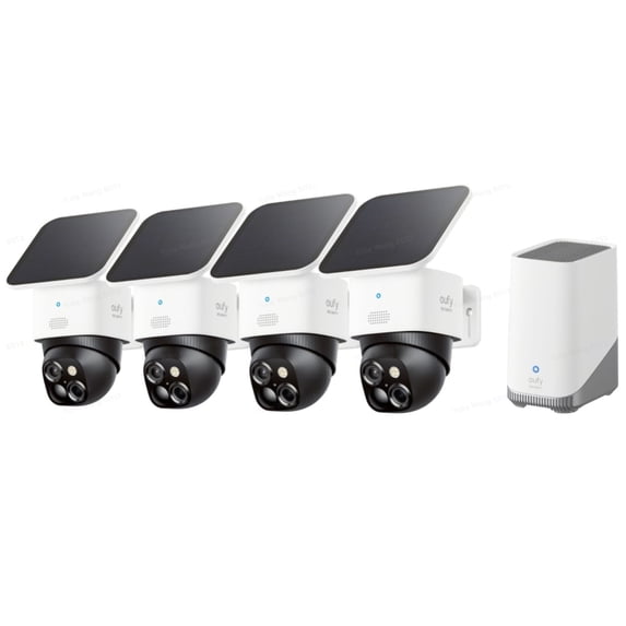 eufy SoloCam S340 4-Pack, Solar Security Camera, 360Â° Outdoor Wireless ...