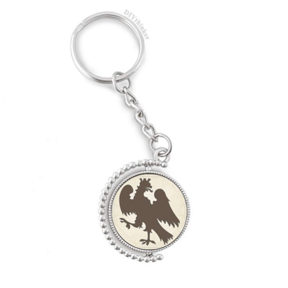 europ animals national emblem soar eagle rotatable keyholder disc ...