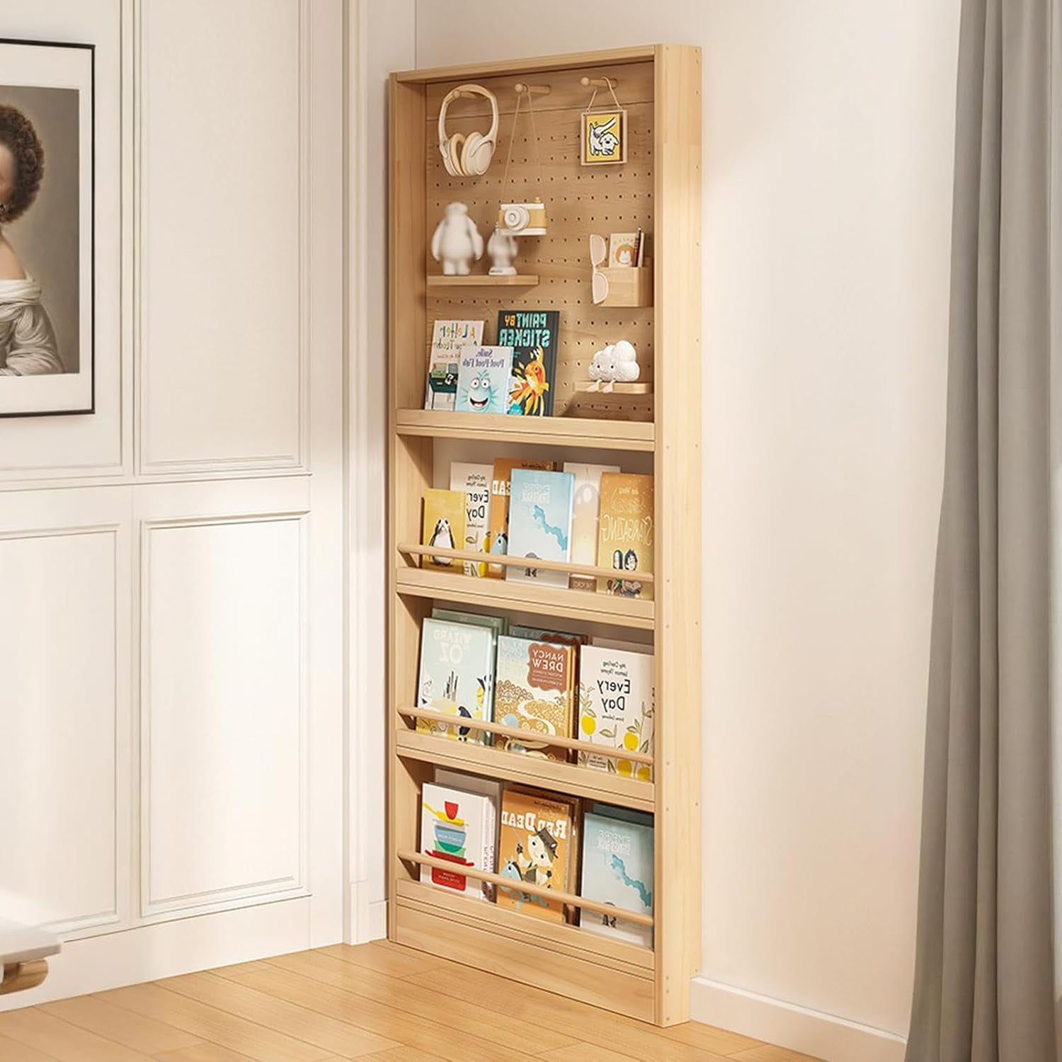 eutghvbc Book Shelf Behind The Door Bookshelf Kids Bookshelf Wall ...