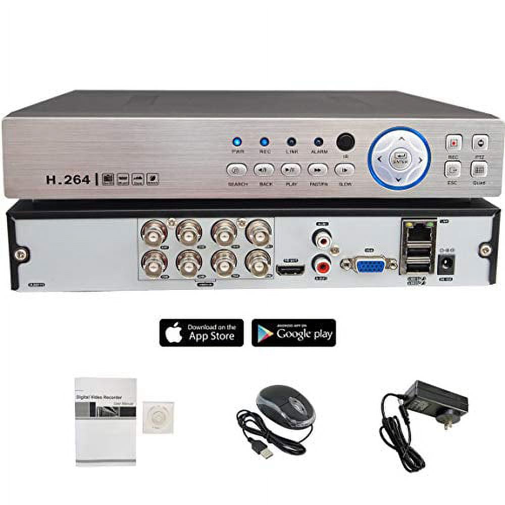 evertech 4 channel real-time analog dvr h.264 full d1 high-definition ...