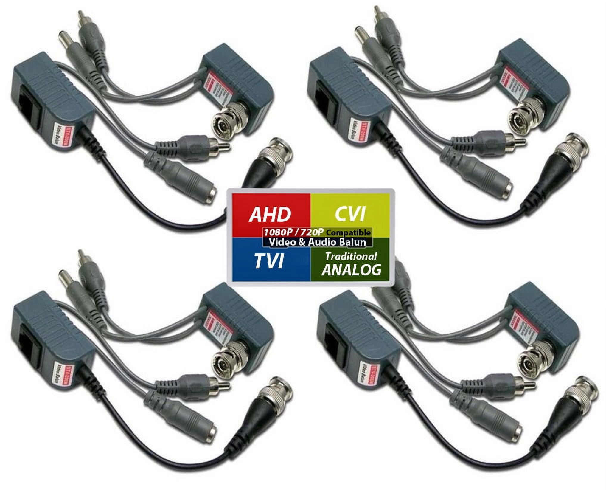 evertech 4 pairs video audio power balun network transceiver connectors ...