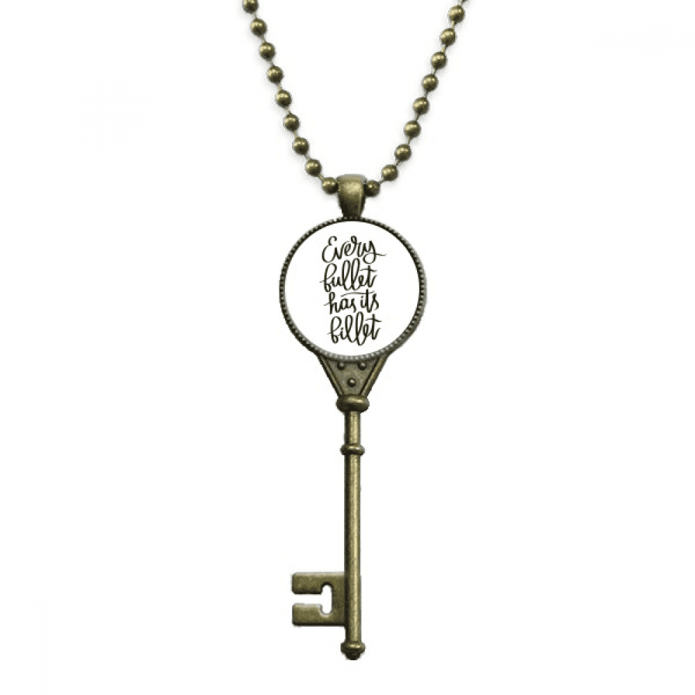 every bullet has its billet quote key necklace pendant tray embellished ...