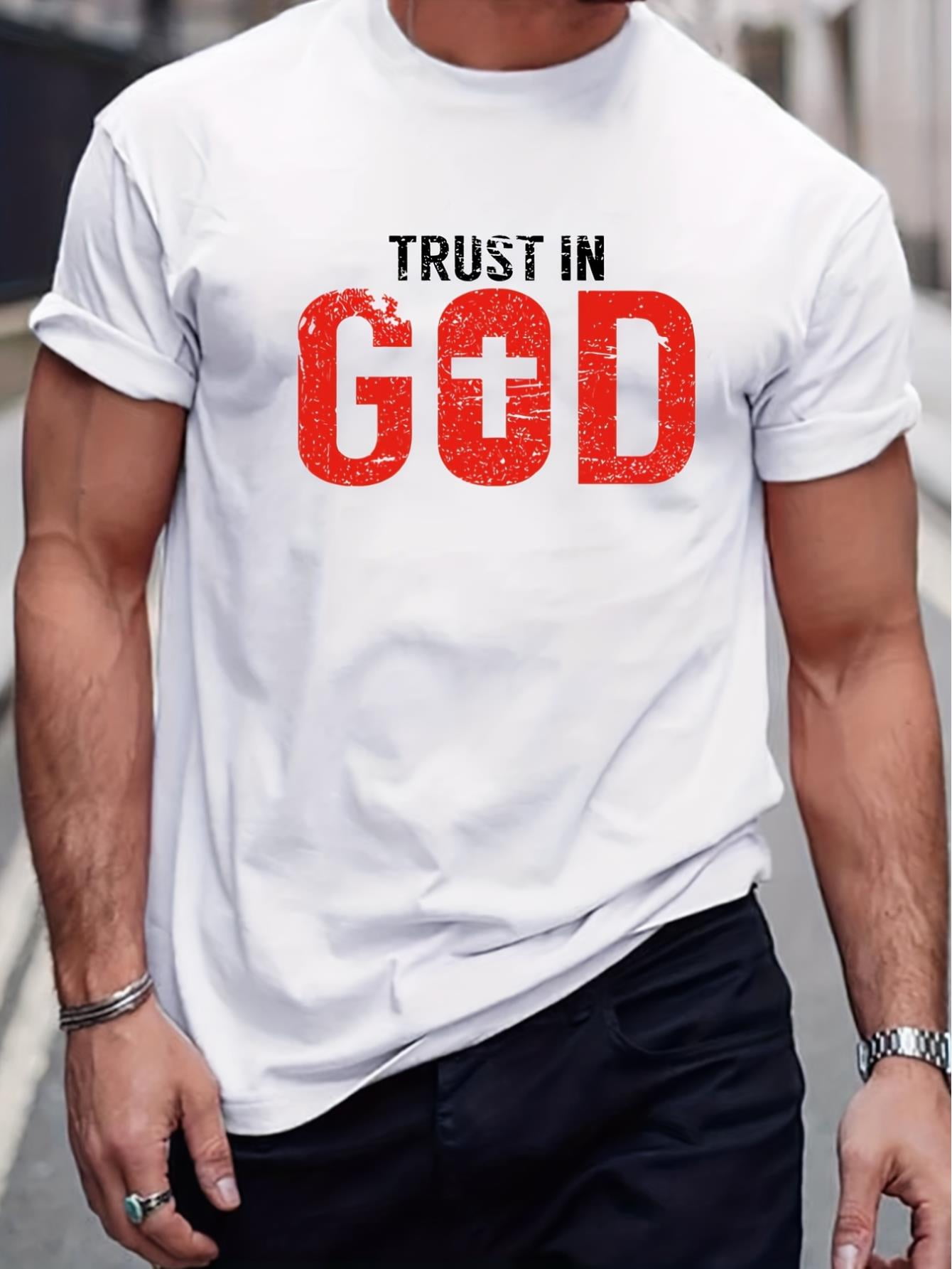 [everyday Comfort] Trust in God" Men's Fashion Short Sleeve T-Shirt ...