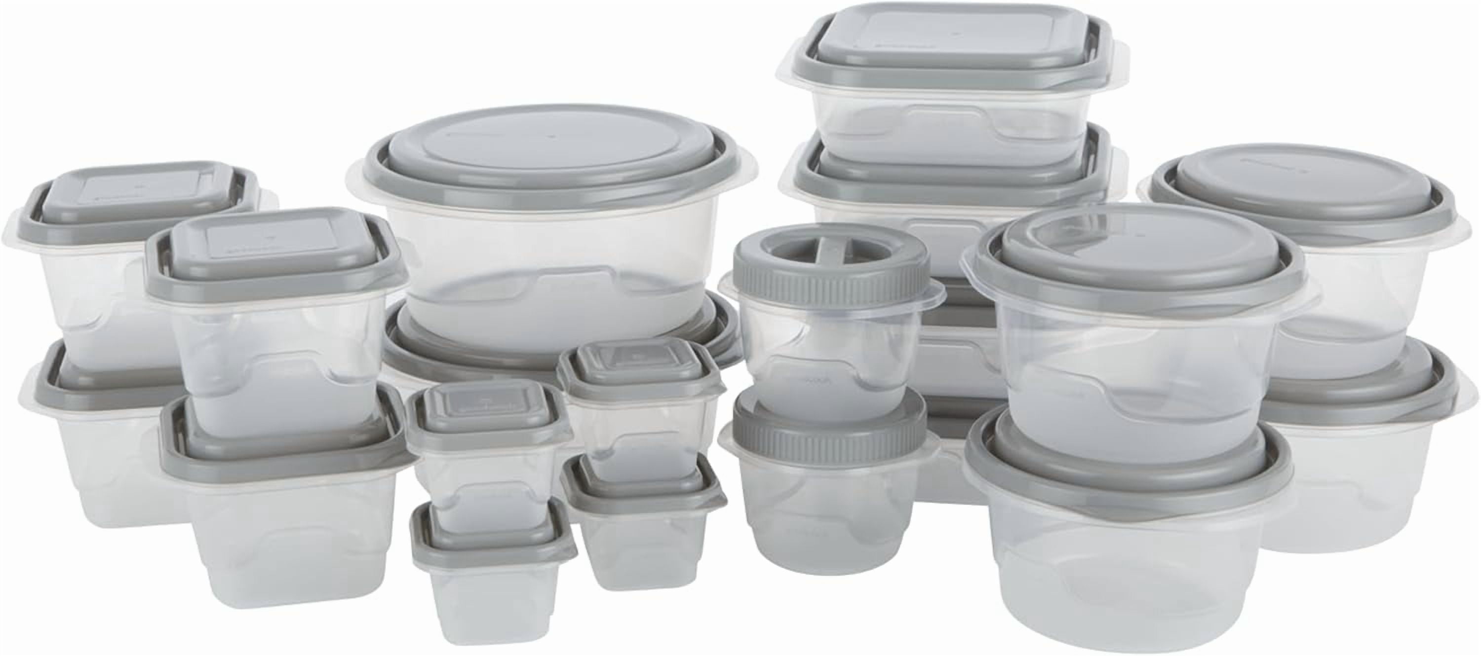 EveryWare 40-Piece Food Storage Container Set, BPA-Free Plastic, Click ...