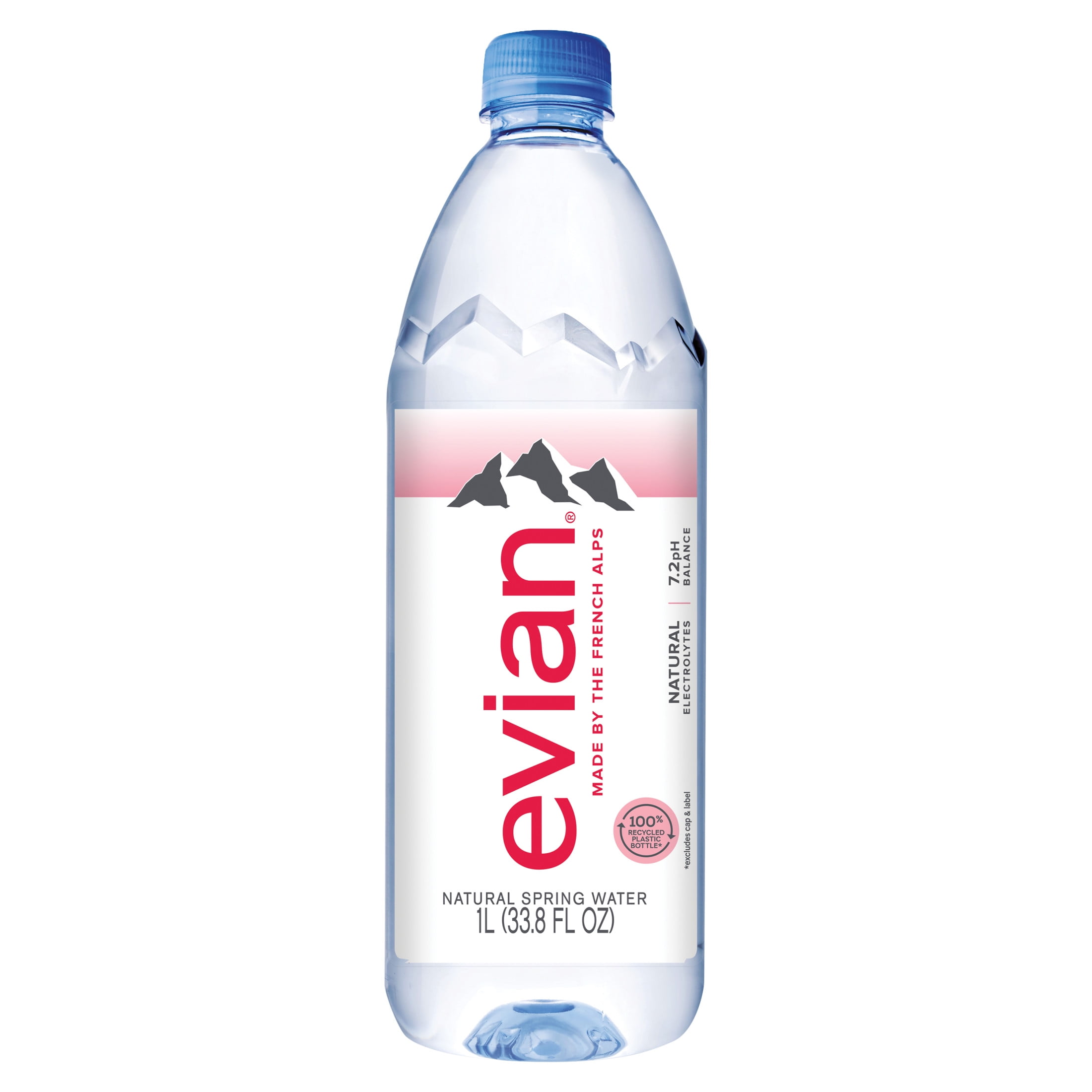 evian Natural Spring Drinking Water, 1 L, Bottle - Walmart.com