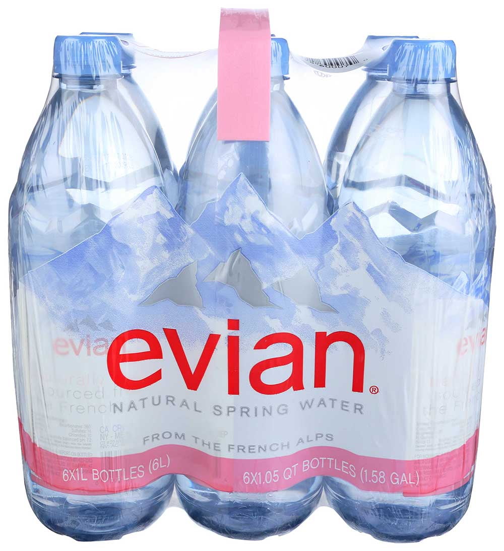 evian Natural Spring Water 1 Liter, 12 Count - Walmart.com
