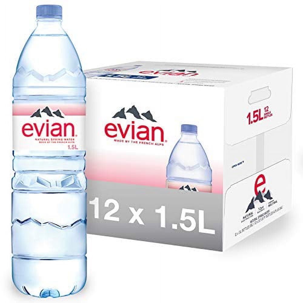 evian Natural Spring Water, Naturally Filtered Spring Water, Individual ...