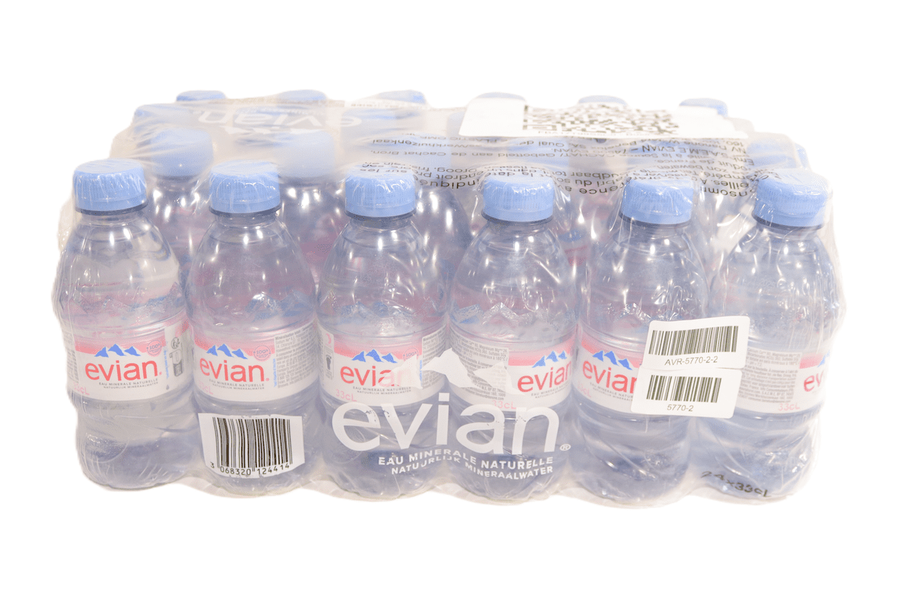 evian natural spring water, one case of 24 individual 330 ml (11.2 oz.) mini-bottles of ...