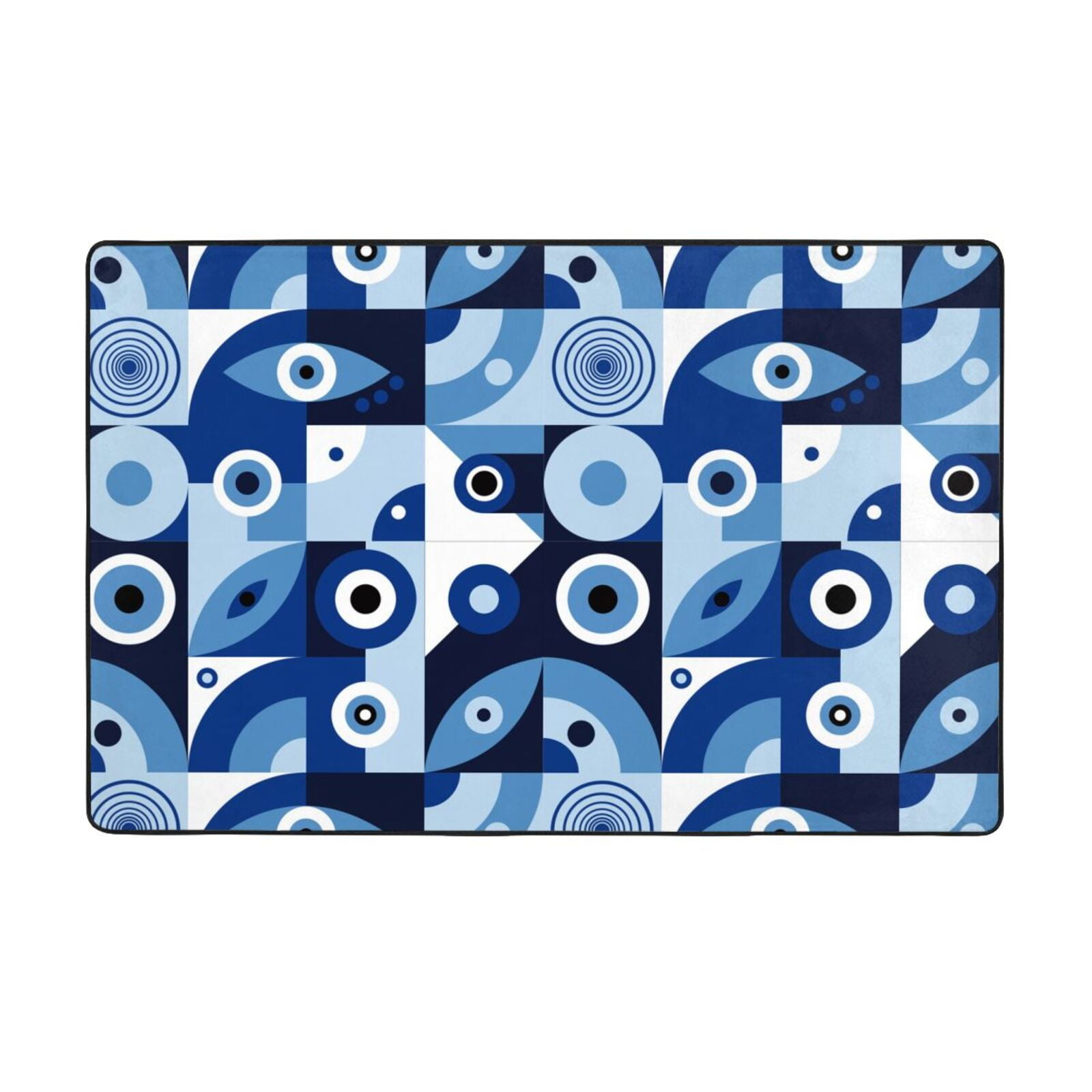 evil eye A Shaggy Area Rug, Rugs for Living Room Bedroom Non Slip Door ...