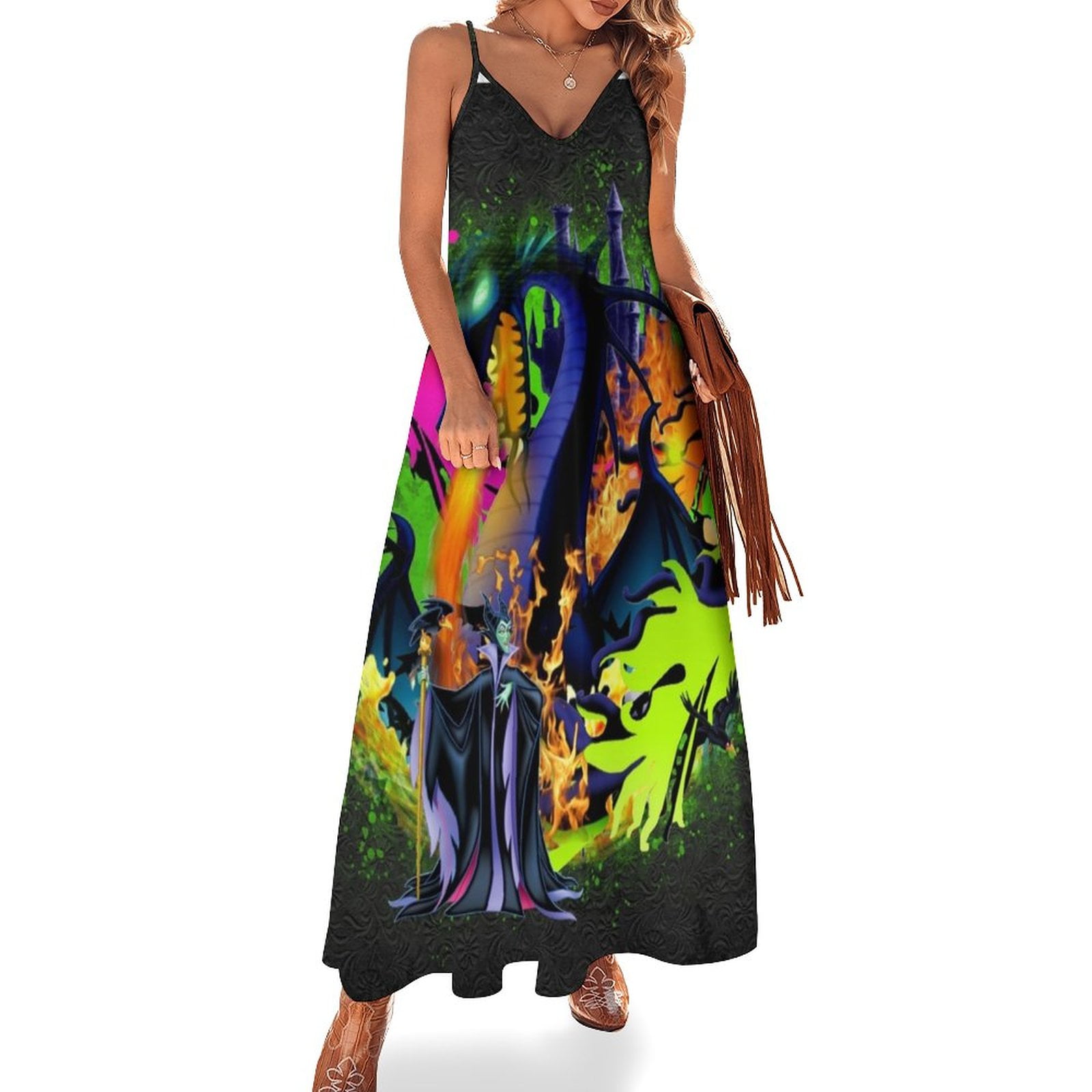 evil spell Sleeveless Dress summer women's suit Dresses - Walmart.com