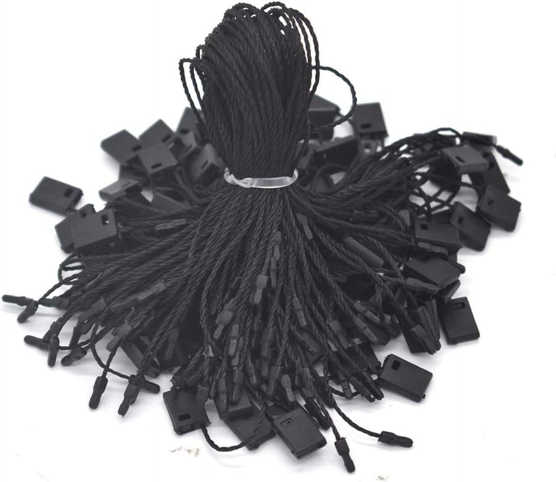 evolcn 7" 1000 Pcs Hang Tag Nylon Black String Snap Lock Pin Loop ...