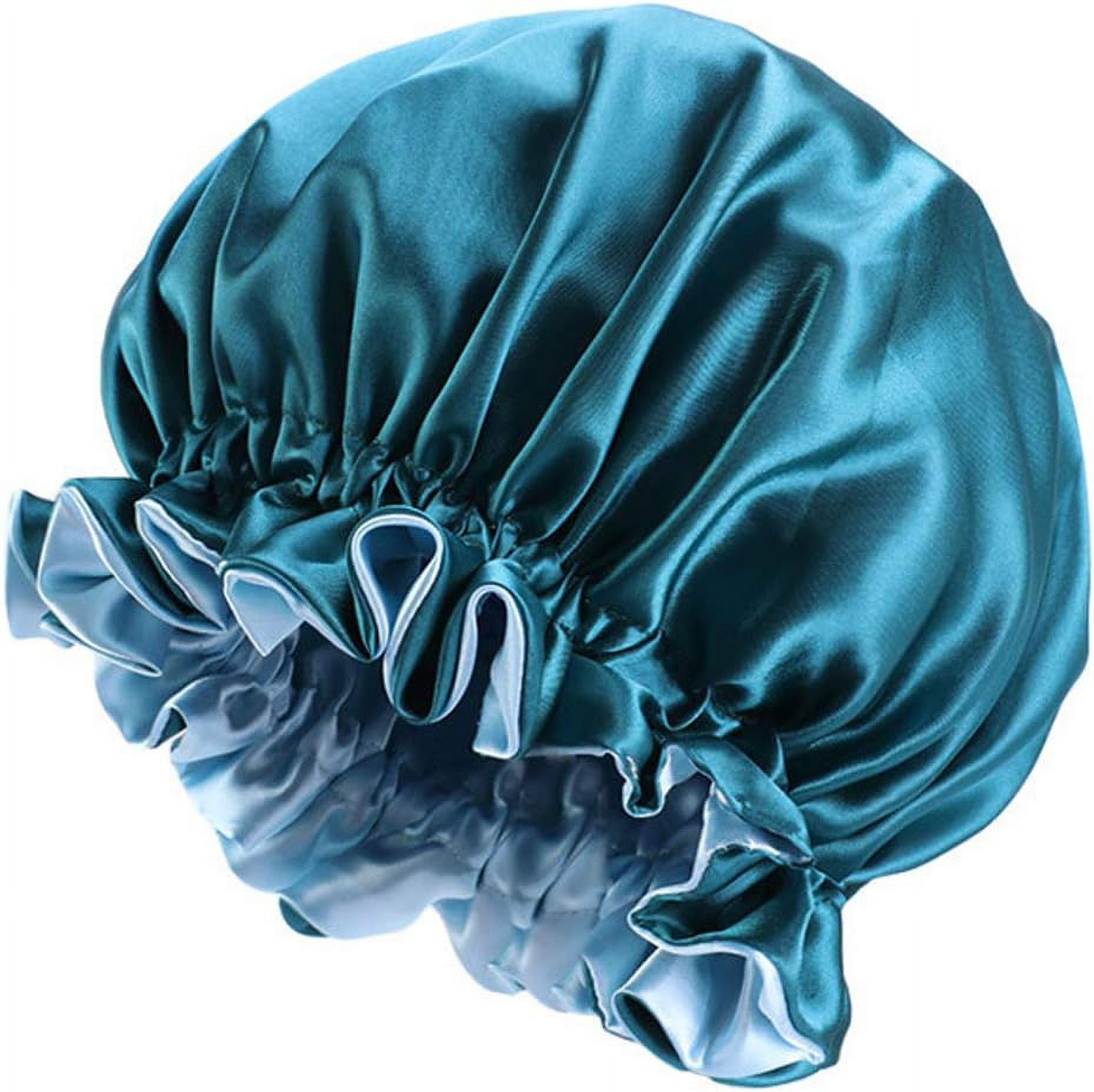 evolcn Solid Color Silky Satin Bonnet Cap,Bonnets for Women,Silky ...