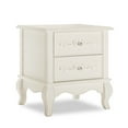 evolur Aurora Nightstand, Ivory Lace, Ample Storage - Walmart.com