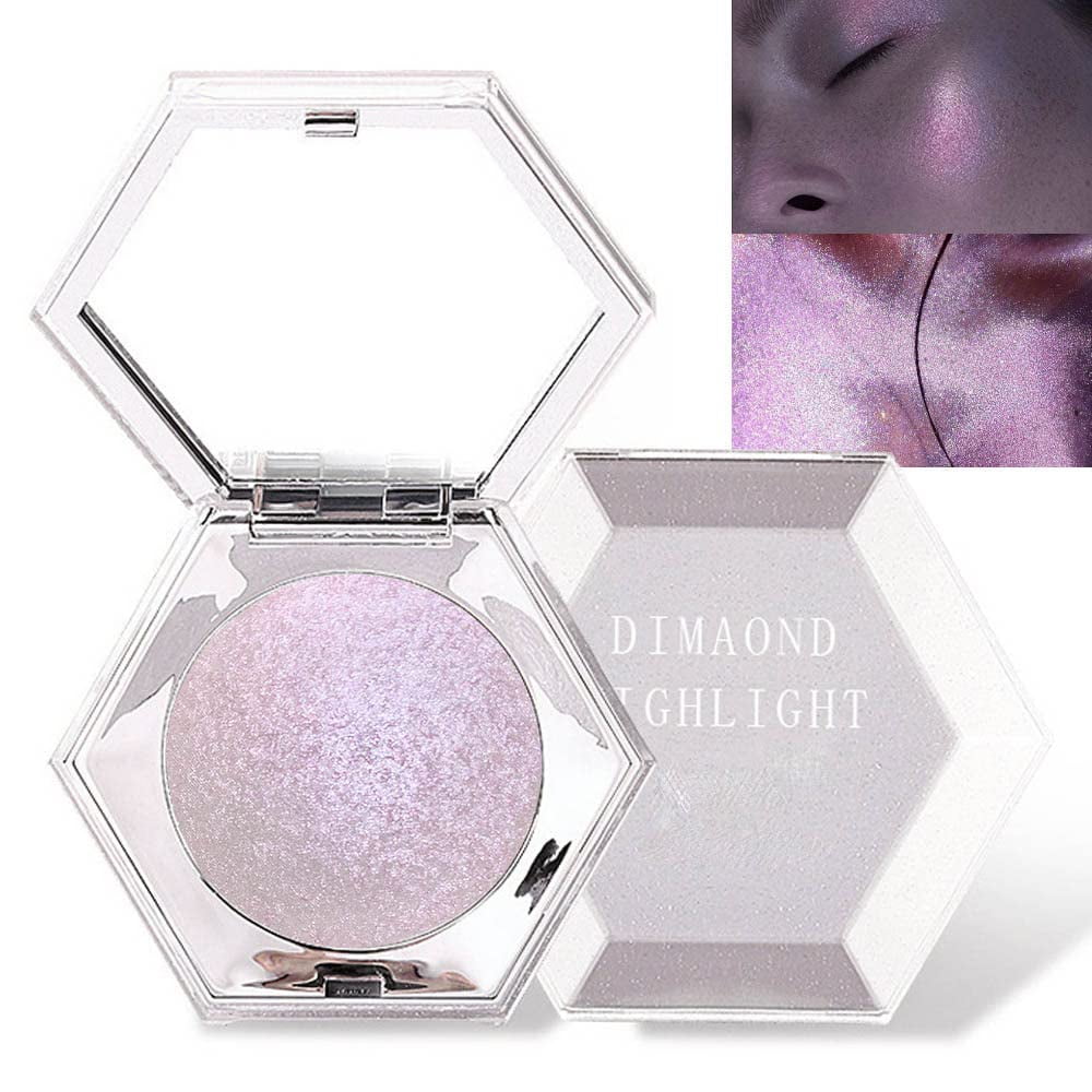 evpct Pink Mermaid Holographic Glitter Diamond Highlighter Makeup for ...