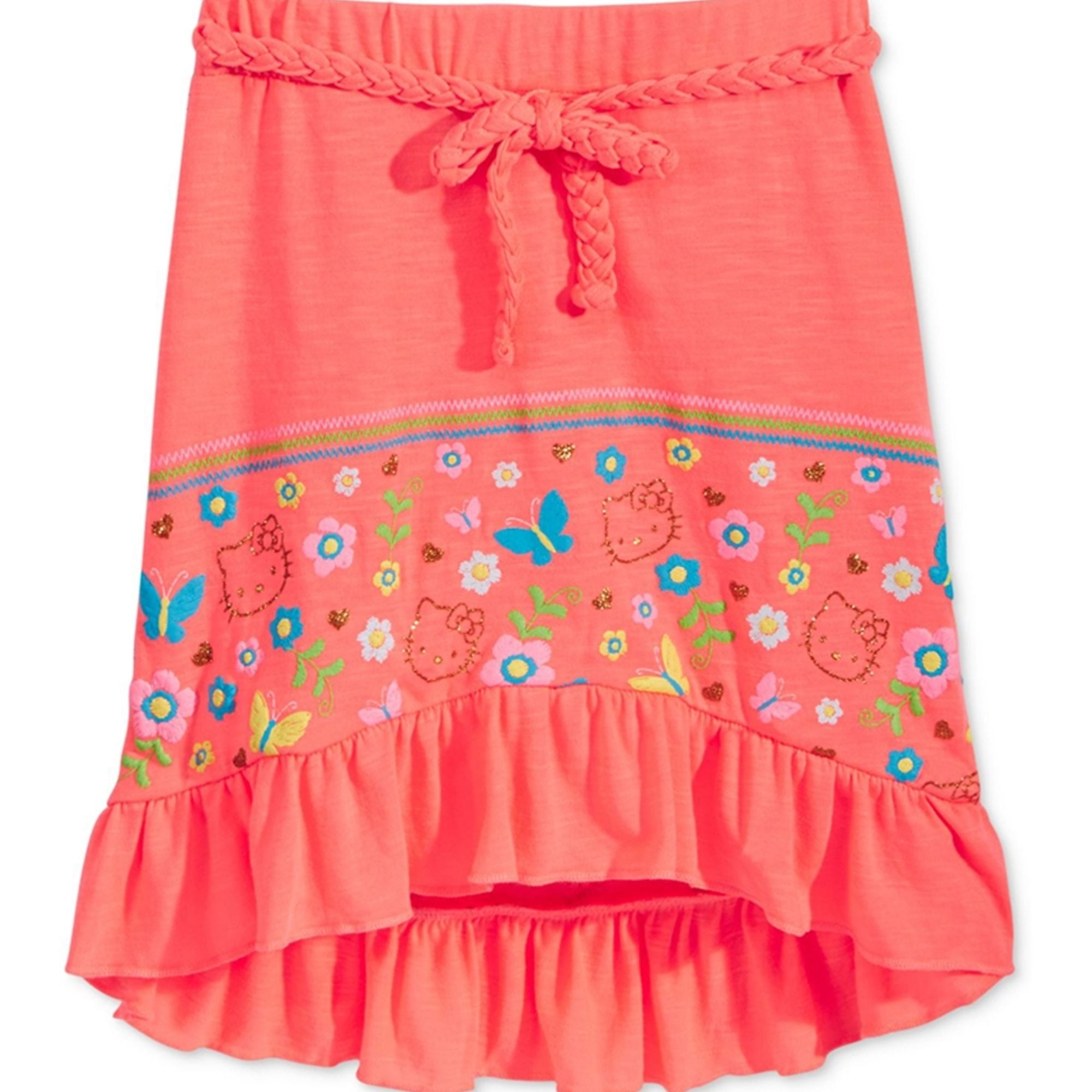 evy of California Girls Hello Kitty Hi-Lo High-Low Skirt, Orange, 2T - Walmart.com