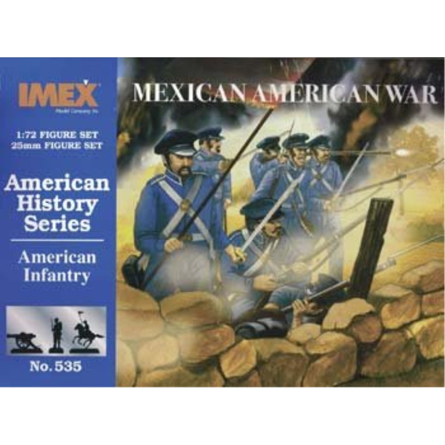1/72 American Infantry Mexican-American War Figure Set - Walmart.com