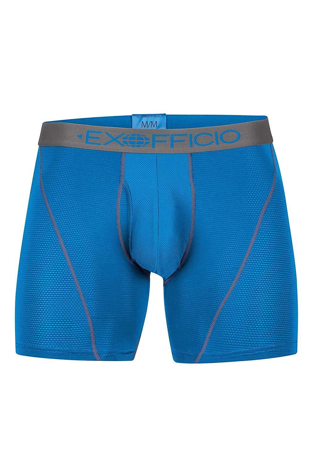 exofficio give-n-go sport mesh 6inch boxer brief - men's petrol xl ...