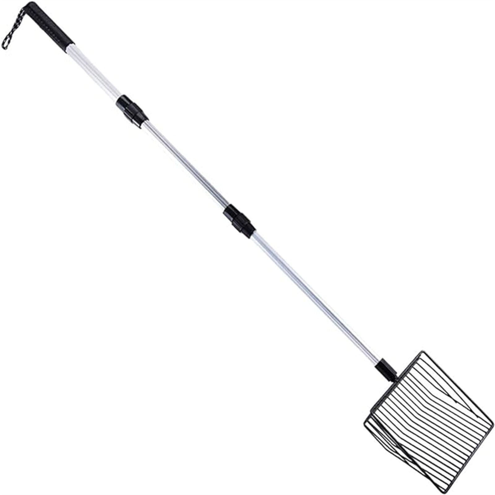 extendable cat litter scoop, long handle litter sifting shovel, no ...