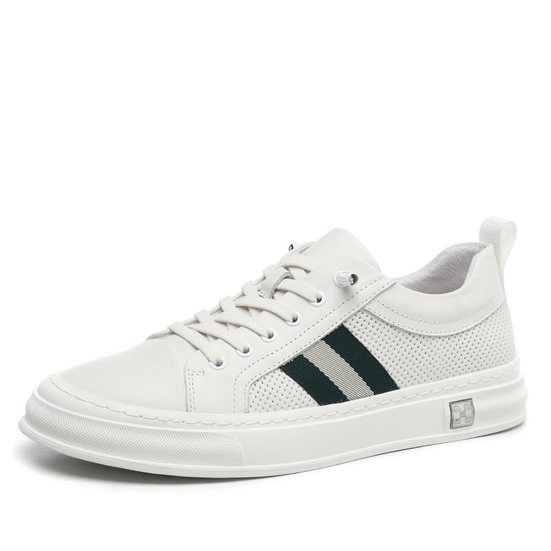 extra large size men's shoes 2024 new first layer leather small white ...
