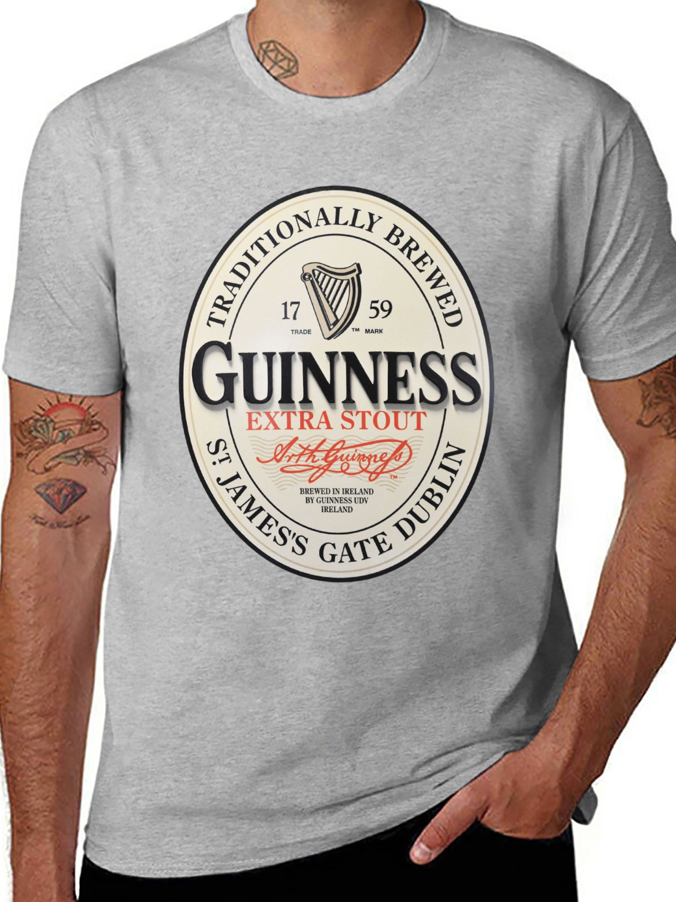 extra-stout-label T-Shirts Graphic Shirt,Men's Women's T-Shirts Crew ...
