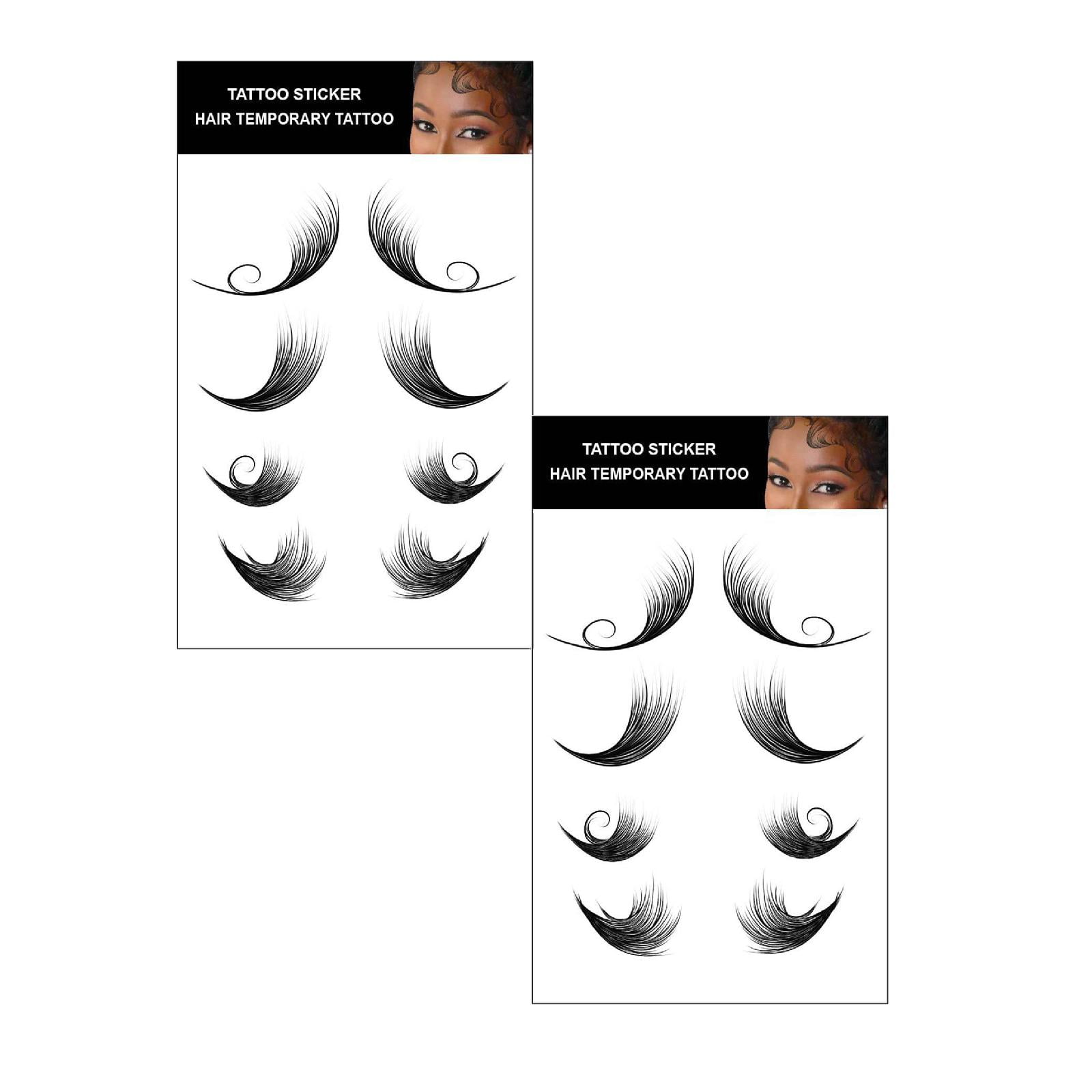 eye lash tint, Bangs Tattoo Stickers H Airline Tattoo Stickers ...