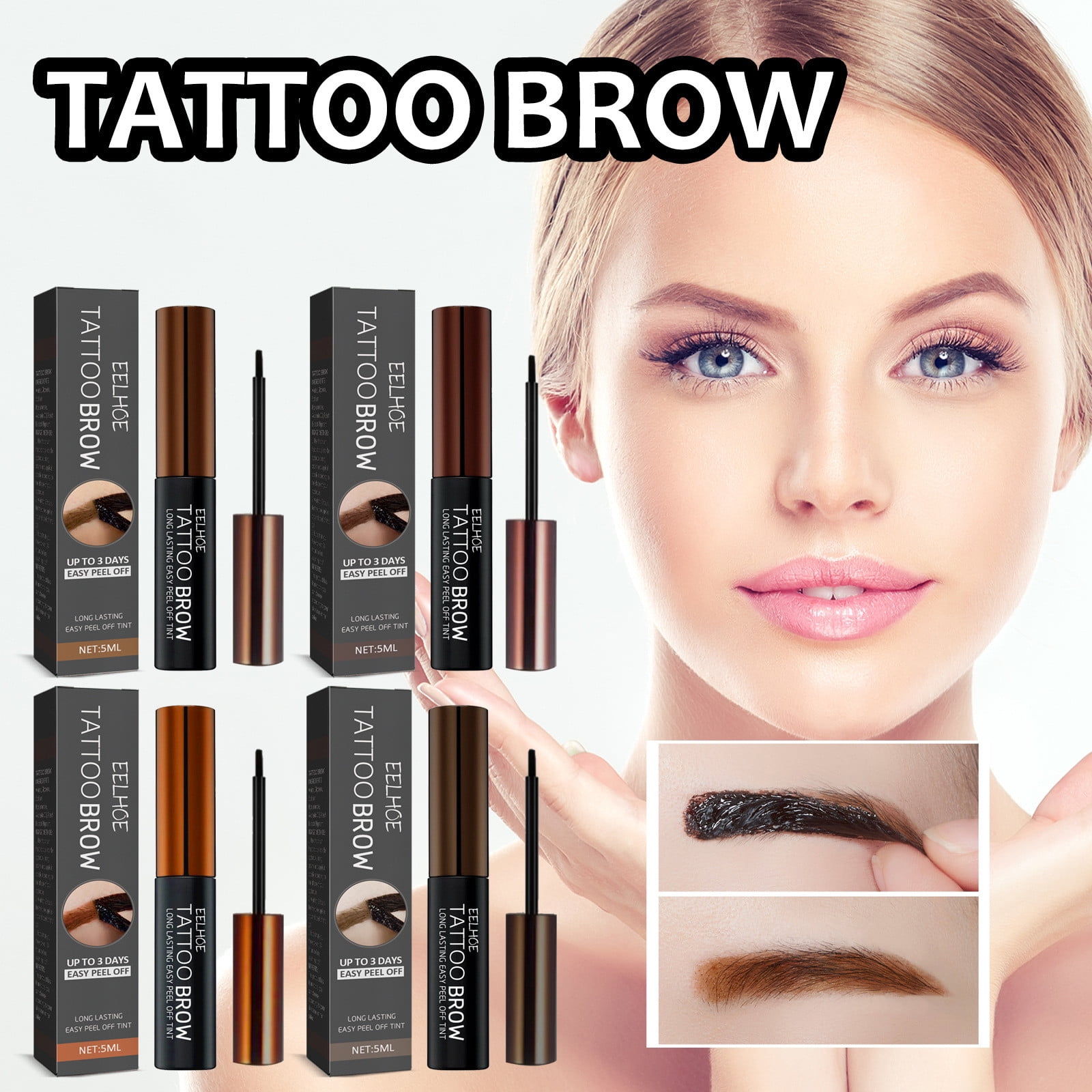 eyebrow tint gel, natural hair color, long-lasting, easy to apply ...