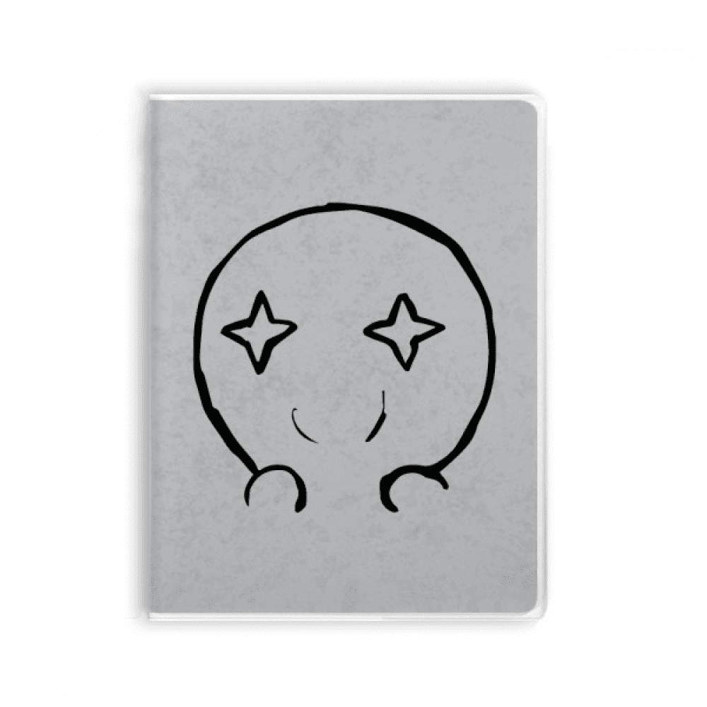 eyes shining expression fcartoon notebook gum cover diary soft cover ...