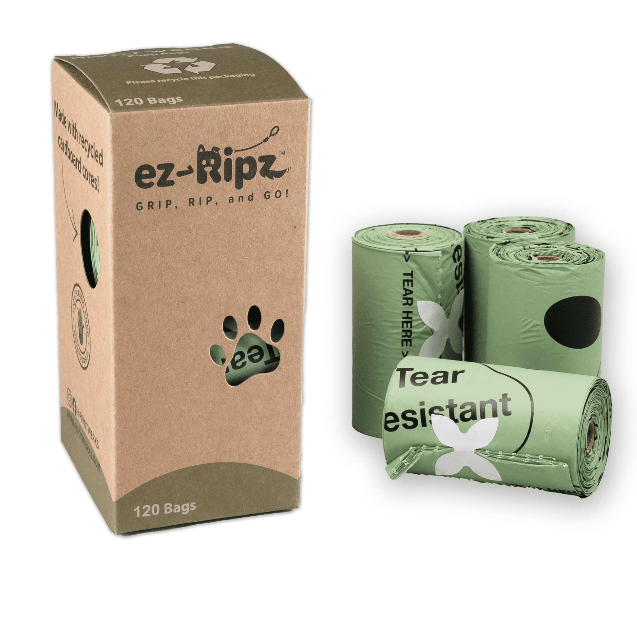 Ez-Ripz 100% Compostable, ASTM D6400 Compliant, Plant Based Pet Waste ...