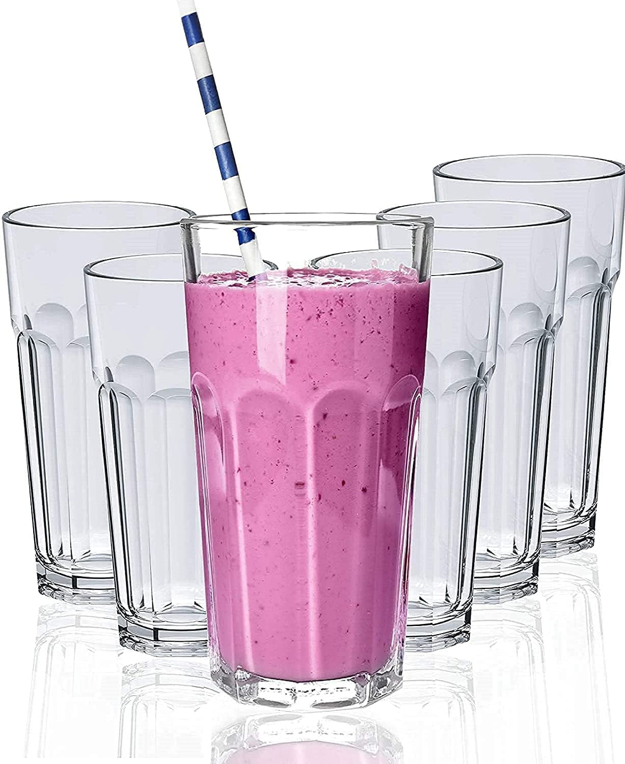 ezalla 350 ML Rocco Rock Bar Stackable Beverage Glasses Tumbler ...