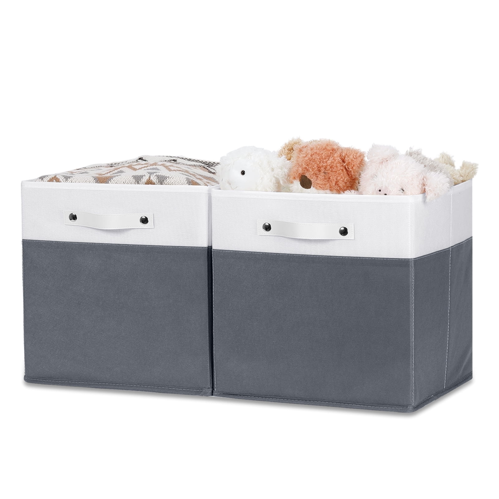 Bidtakay Storage Bins Collapsible Fabric Storage Cube Organizer with ...