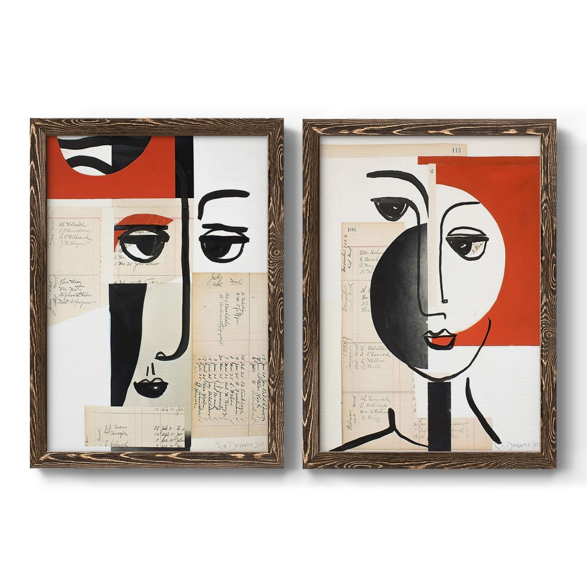 Faces of A Century III - Premium Framed Canvas 2 Piece Set - Ready to ...