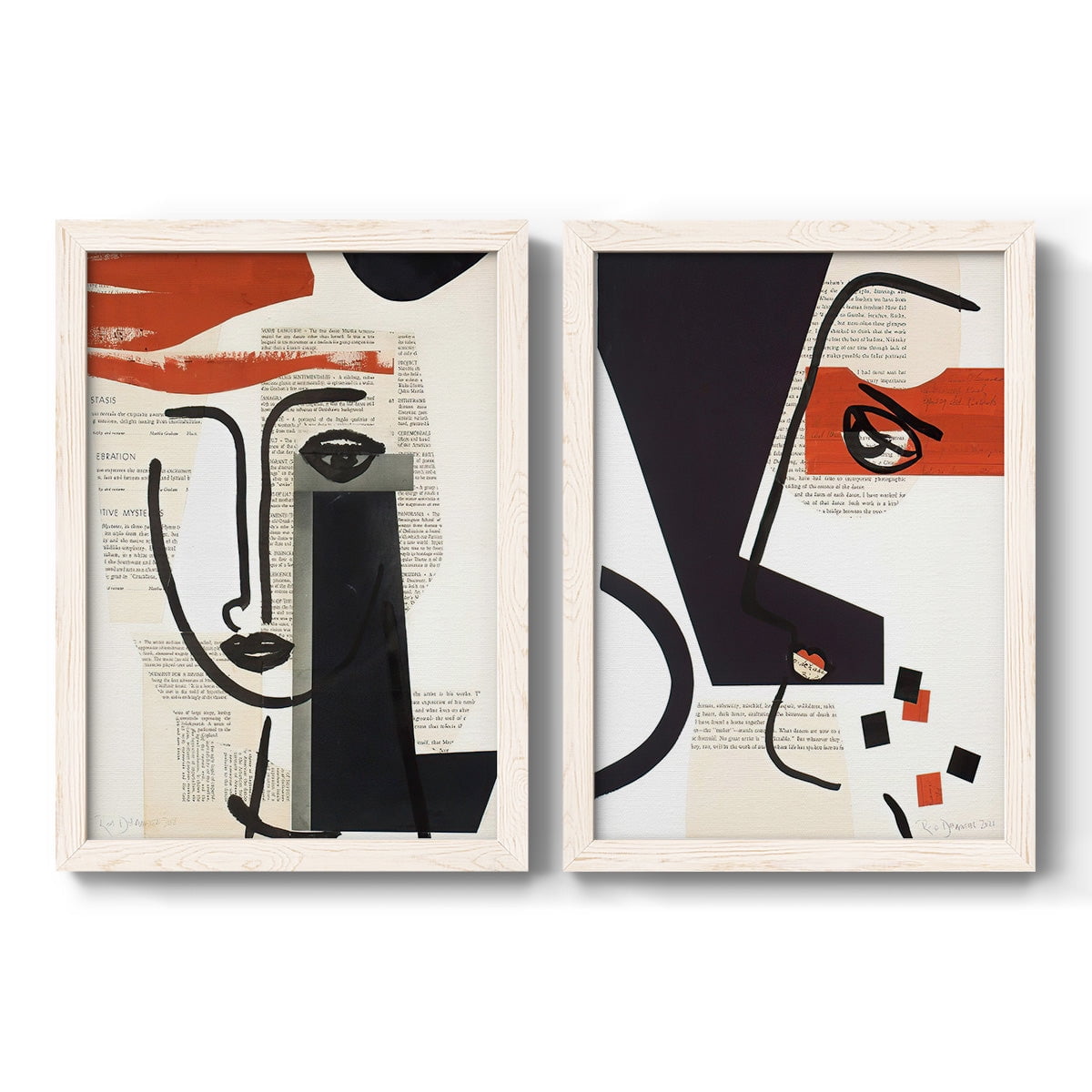 Faces of A Century V - Premium Framed Canvas 2 Piece Set - Ready to ...